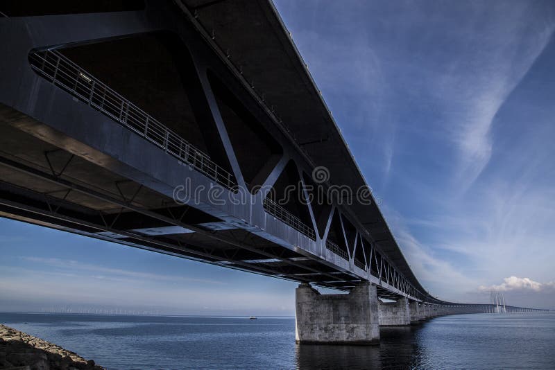 The Oresund Bridge,oresunds Bron Stock Image - Image of crossing ...