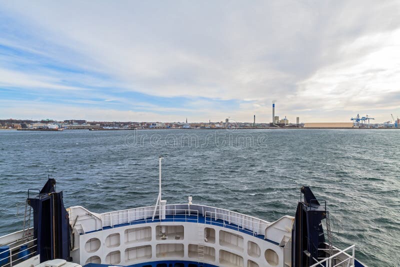Oresund Strait, View from the Ferry Stock Image - Image of summer ...