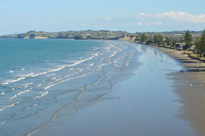 Orewa Beach, Water Sports Paradise, New Zealand Stock Image - Image of ...