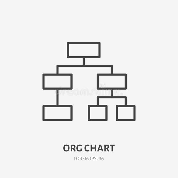 Org Chart Flat Logo, Project Management Icon. Data Visualization Vector ...