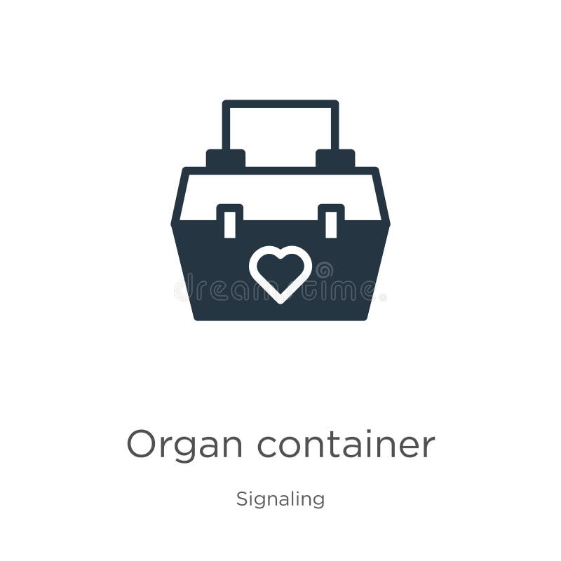 Organ Container Icon Vector. Trendy Flat Organ Container Icon from ...