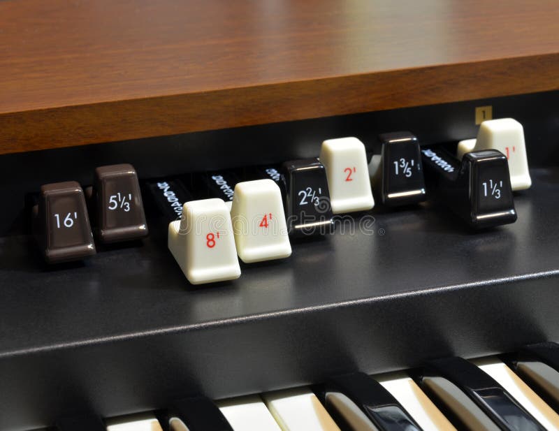 Organ Drawbars stock image. Image of sine, instrument - 32805169