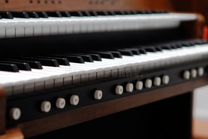 Organ Keys stock image. Image of christian, antique, chorale - 20473575