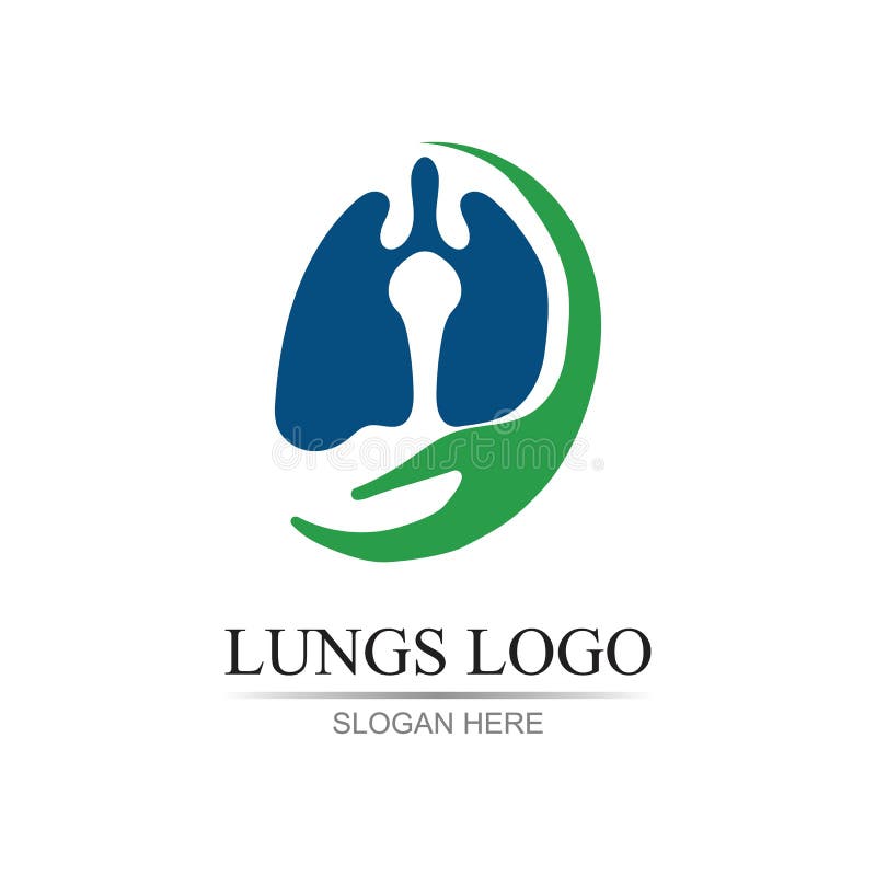 Organ Lungs Logo Illustration Design Template Vector Stock Vector ...