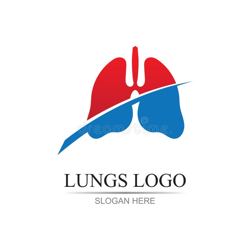 Organ Lungs Logo Illustration Design Template Vector Stock Vector ...