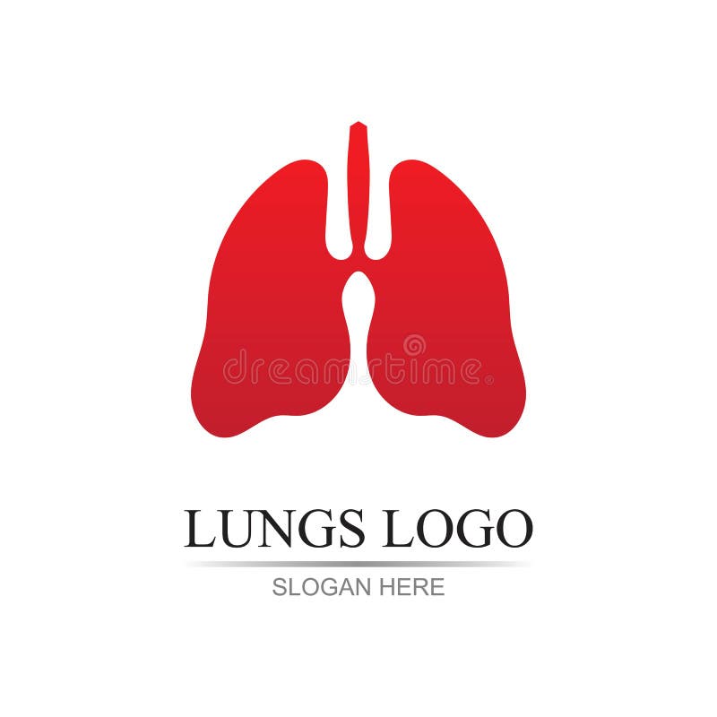 Organ Lungs Logo Illustration Design Template Vector Stock Vector ...