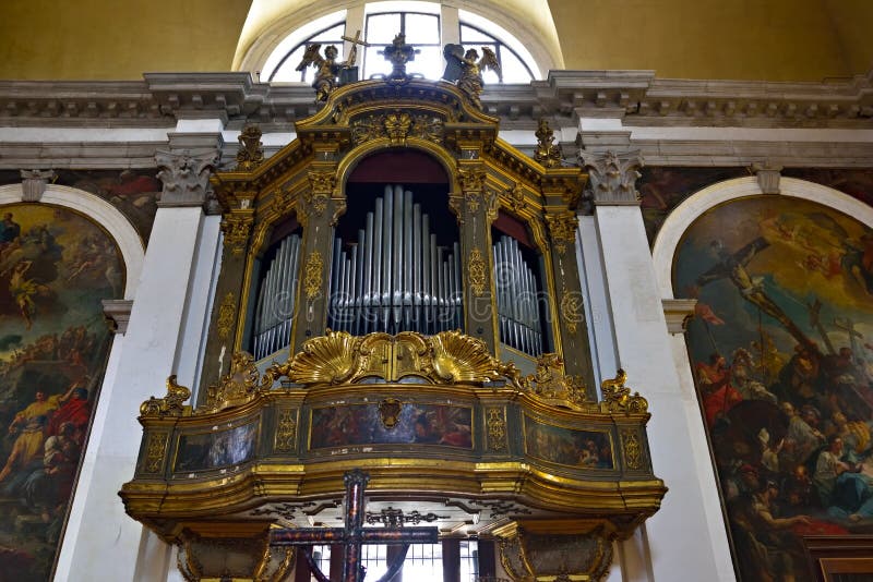 Organ stock image. Image of catholic, famous, venice - 46127105