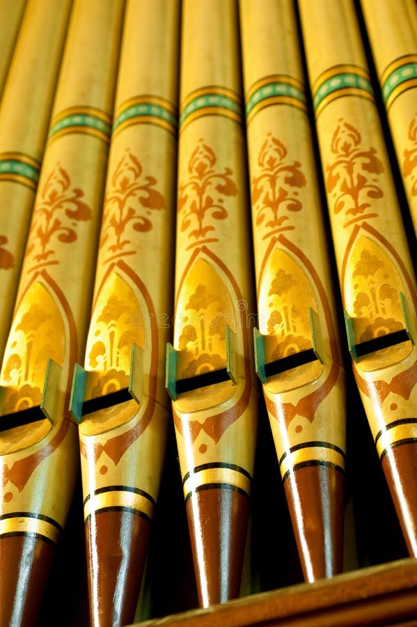 Organ pipes - close-up stock image. Image of music, bach - 655947