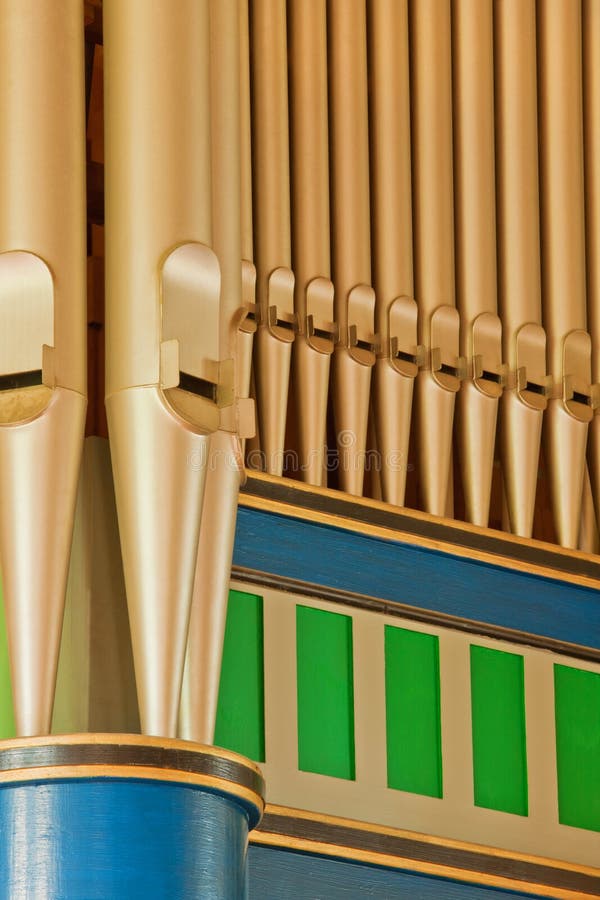 Organ pipes stock image. Image of diapason, melody, shape - 28695139