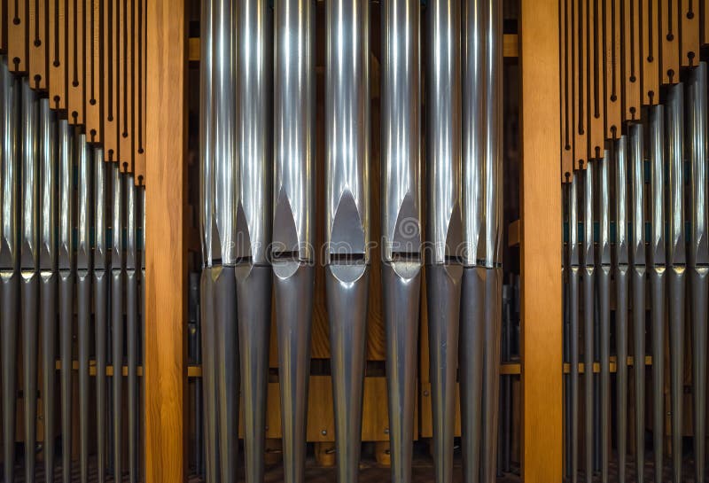 Organ pipes stock image. Image of prayer, pattern, closeup - 269064113
