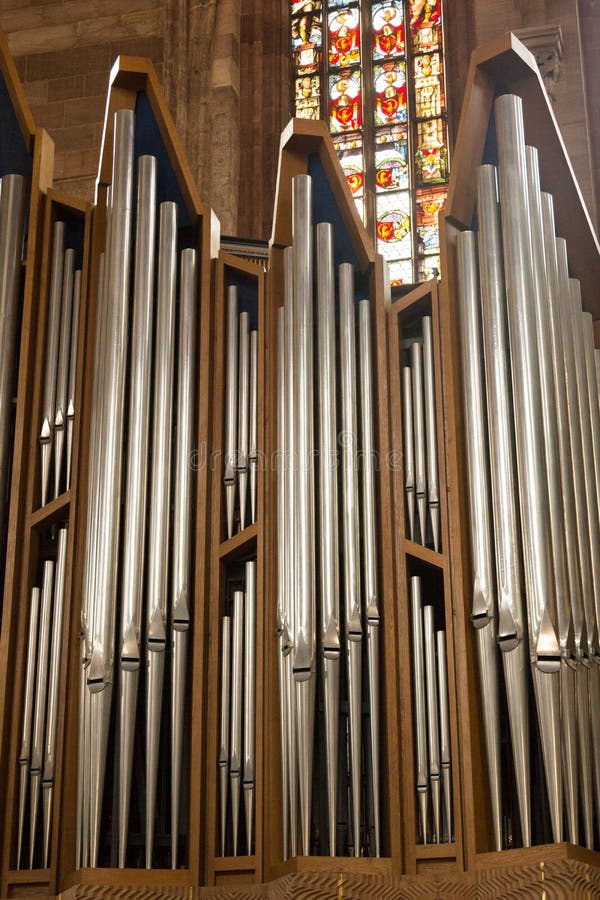 Organ Pipes, Nuremberg, Germany Stock Photo - Image of metal, pipes ...