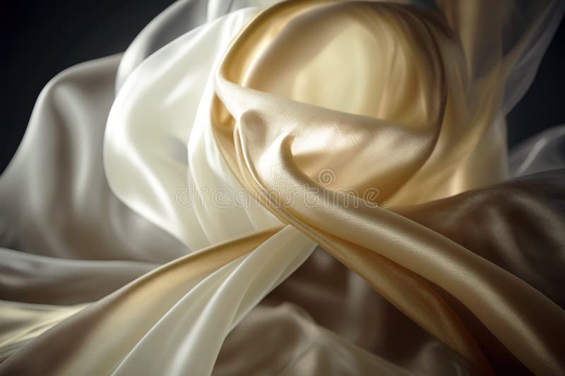 Organdy Fabrics Close Up Background. Stock Illustration - Illustration ...