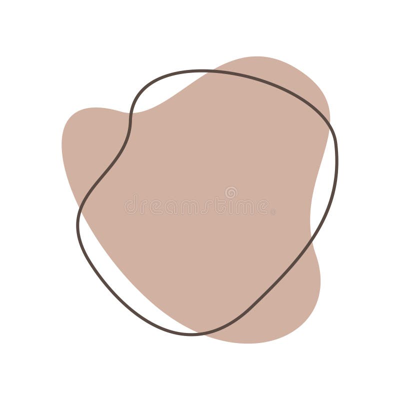 Organic Abstract Aesthetic Fluid Shapes Set. Creative Aesthetic Liquid ...