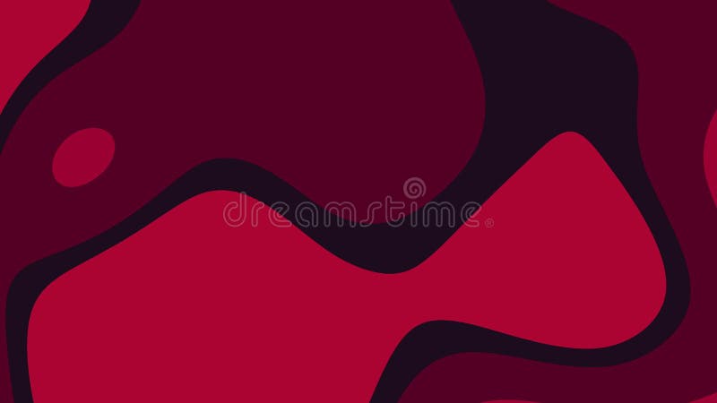Organic Abstract Design with Striking Red and Dark Maroon Fluid Forms ...