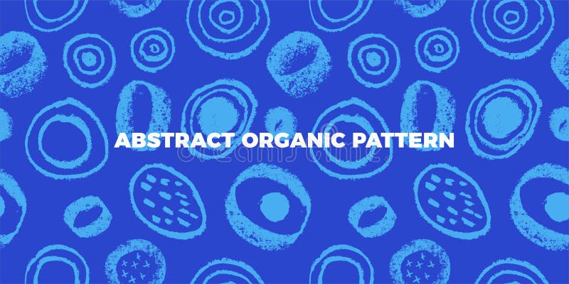 Organic Seamless Pattern Vector Background. Hand Drawn Natural Elements ...