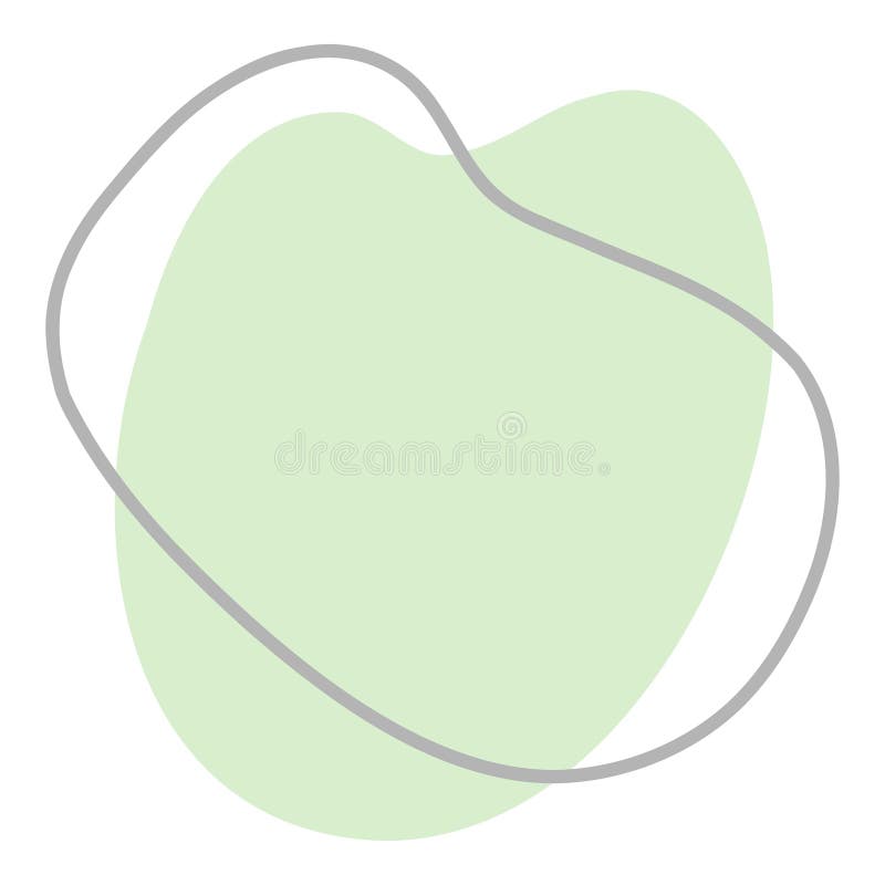 Organic Abstract Fluid Shape. Creative Liquid Blob Elements with Curvy ...