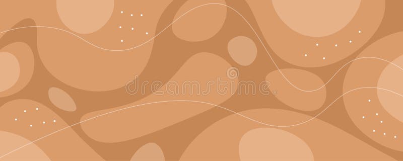 Organic Abstract Geometric Shapes. Modern Pattern with Curved Lines ...