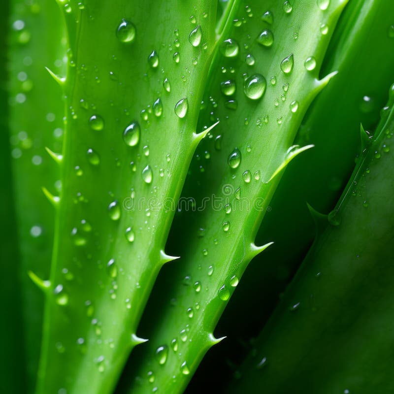 Organic Aloe Vera Plants: Multilayered Texture with Smooth Lines Stock ...