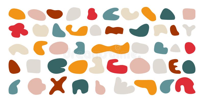 Organic Amoeba Blob Shape Set Stock Vector - Illustration of figure ...