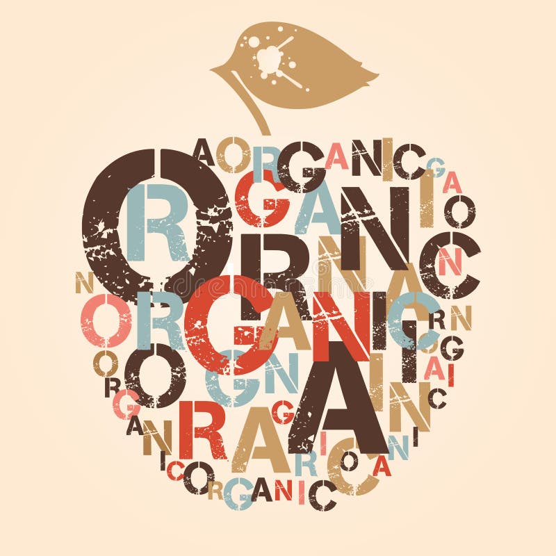 Organic apple stock vector. Illustration of pointer, blue - 63044067