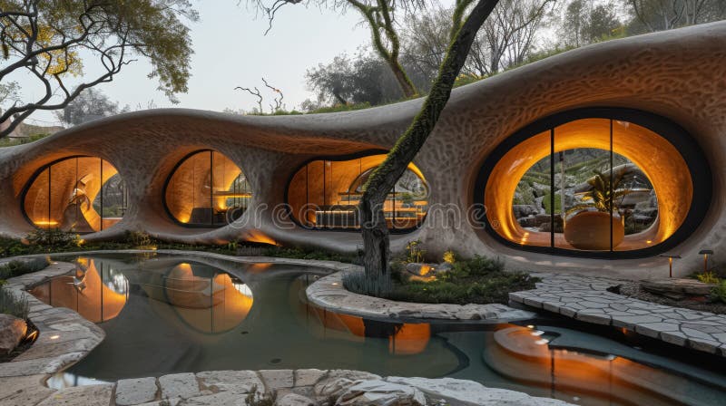 Organic Architecture, this Oasis Incorporates Flowing Lines and Natural ...