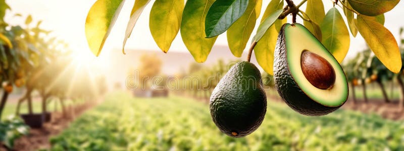 Organic Avocado Fruit in Cultivation, Organic Avocado Harvesting ...