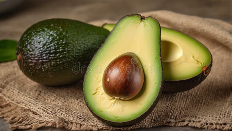Organic Avocado for a Healthy Vegetarian Diet Stock Image - Image of ...