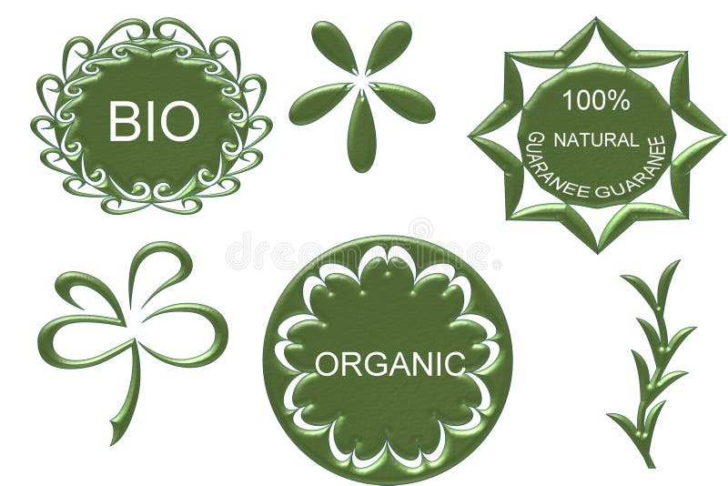 Organic bio natural icon stock illustration. Illustration of fruit ...