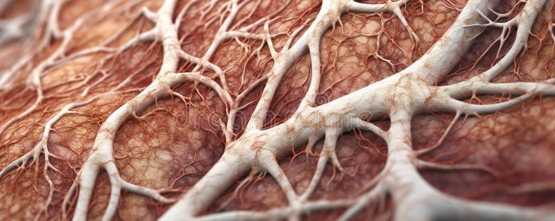 Abstract Background of Brain Veins Structure Stock Illustration ...