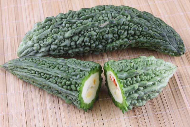 Organic Bitter Melon , Bitter Gourd Stock Photo - Image of goya ...