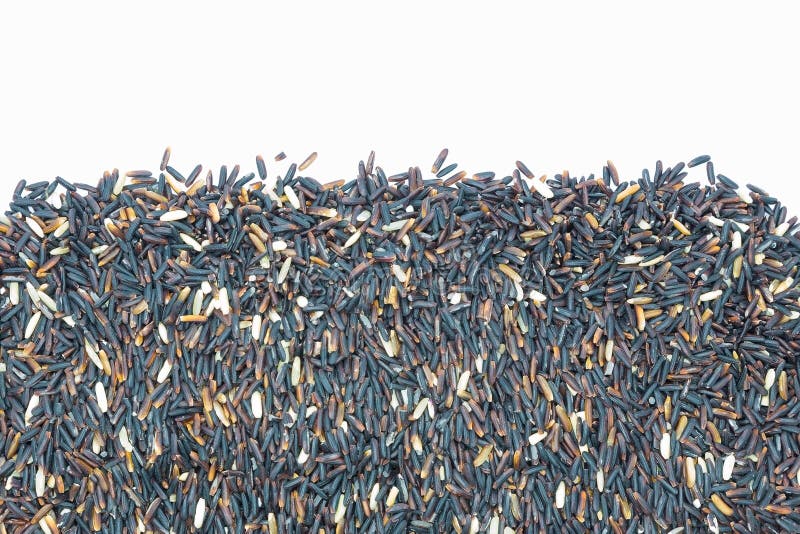 Organic Black Rice Background Stock Image - Image of dark, grain: 57674719