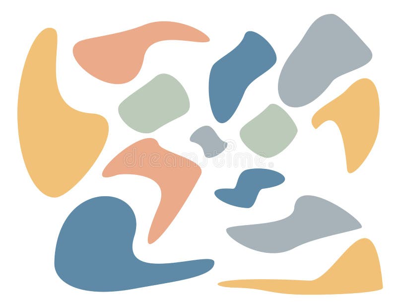 Organic Blobs Colored Shape Icon. Random Abstract Symbol. Sign Bubble ...