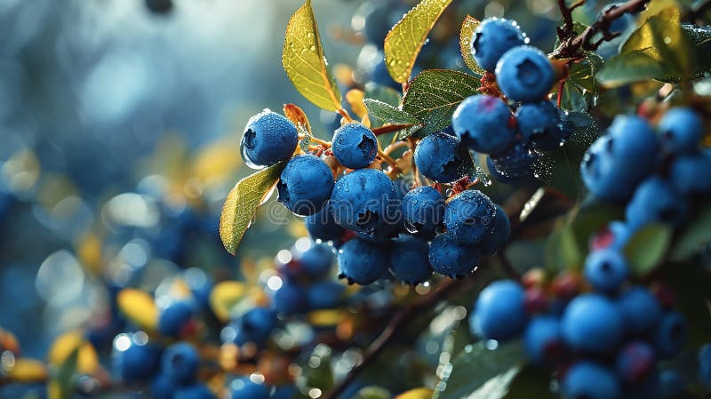 Organic blueberries stock illustration. Illustration of berry - 301934899