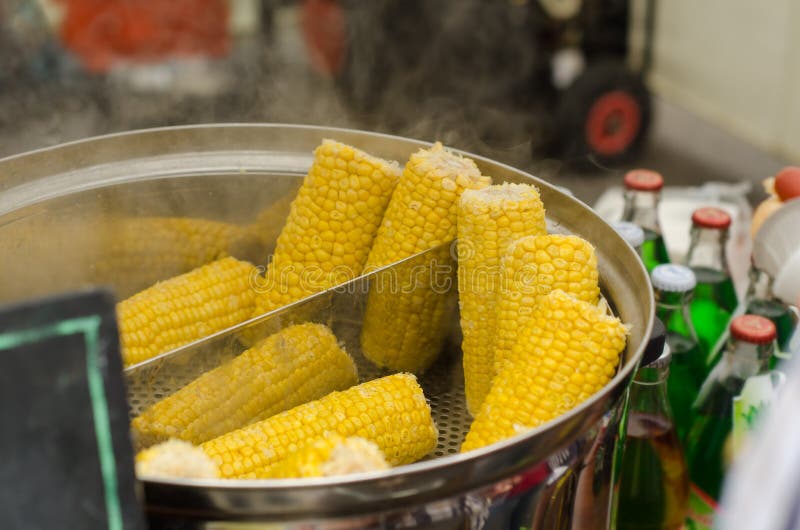 Organic boiled Corn. stock photo. Image of deep, clipping - 80472550