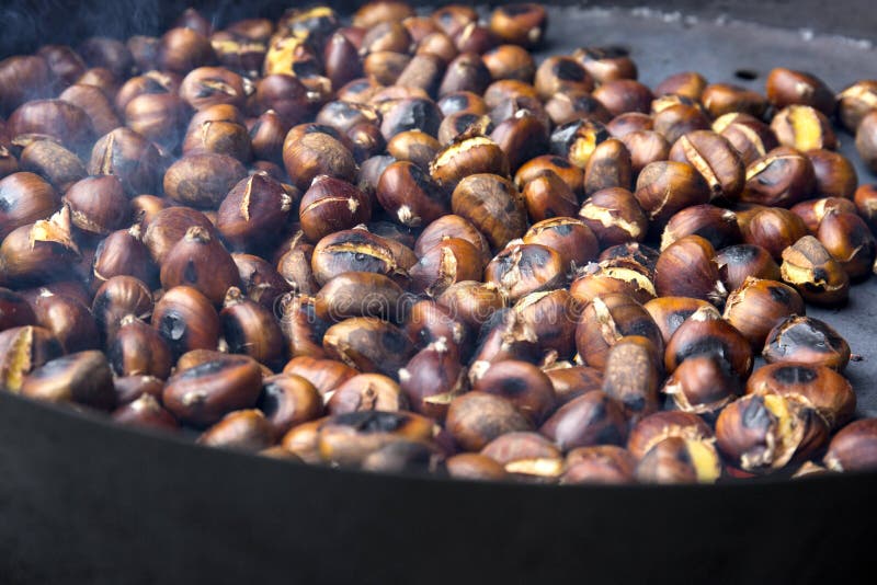 Chestnuts and Fire Background Stock Photo - Image of vegan, oudoors ...