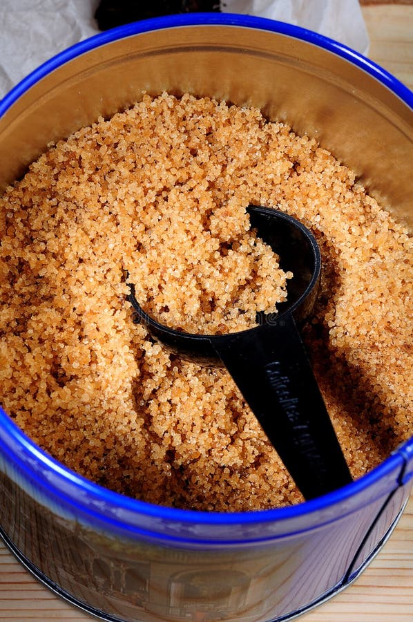 Organic brown sugar stock image. Image of grained, beige - 68259697