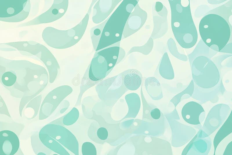 Organic Bubble Patterns Soft Aqua Tones Creating Airy Lightweight ...