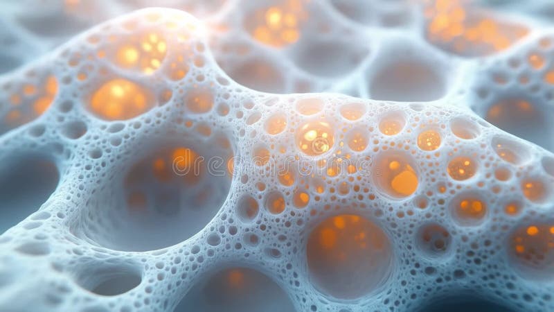 Organic Bubble Texture with Light Effects in Abstract Design Stock ...