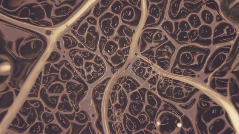 Organic Cellular Structure Dynamically Transforming, Revealing ...