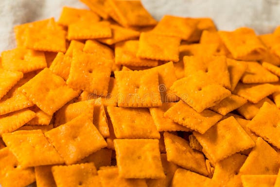 Organic Cheese Cracker Snacks Stock Photo - Image of healthy, salted ...