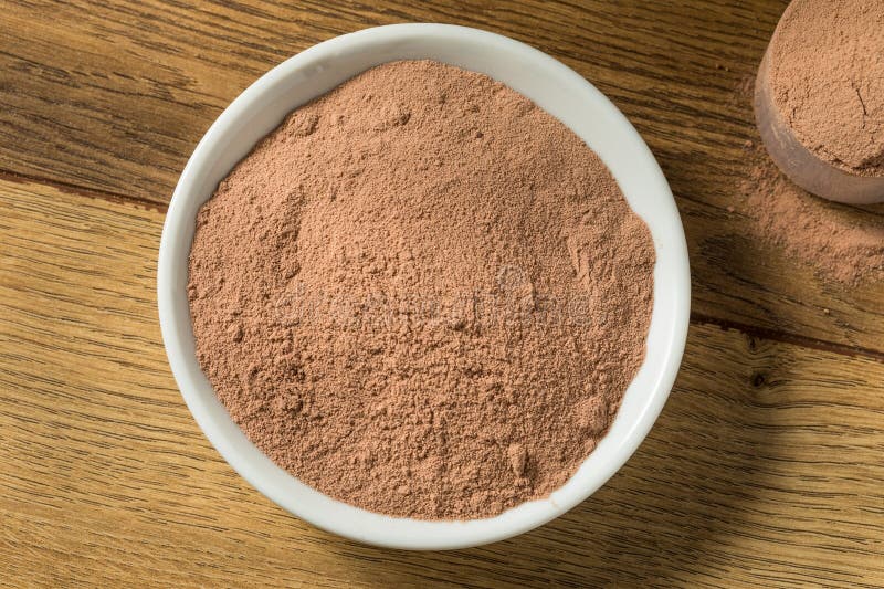 Organic Chocolate Whey Protein Powder Stock Photo - Image of ingredient ...