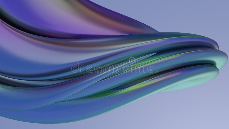 Organic Chrome Reflection Metal Geometry Impressionist Paint Liquid ...