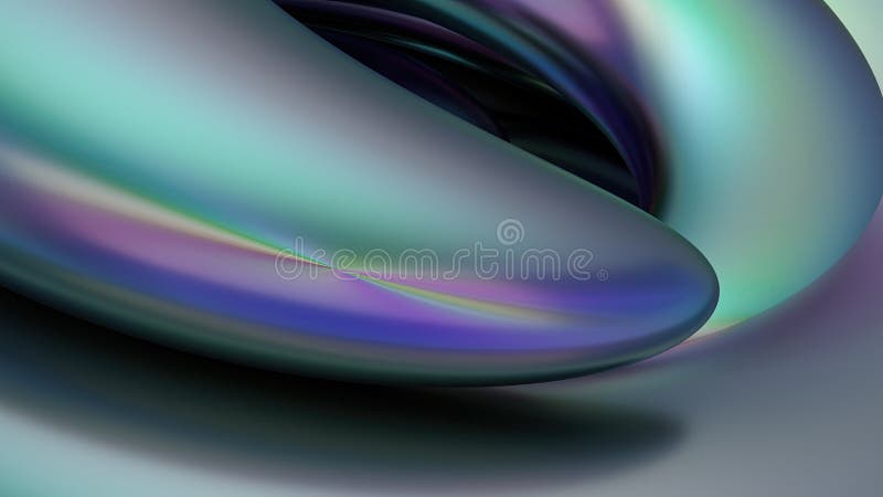 Organic Chrome Reflection Metal Geometry Liquid Surface Impressionist ...
