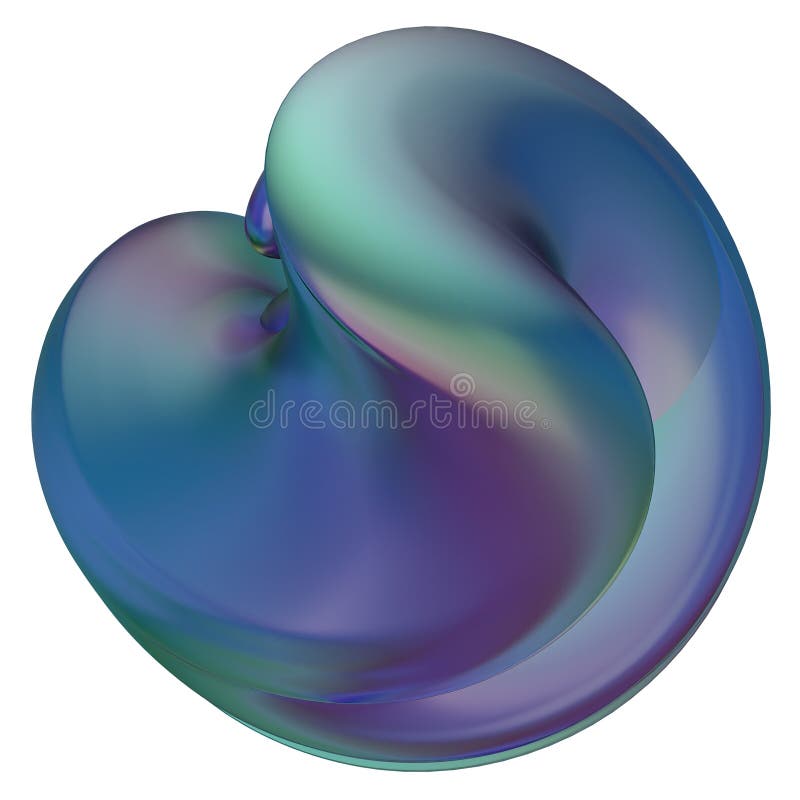 Organic Chrome Reflective Metal Geometry Impressionistic Liquid ...