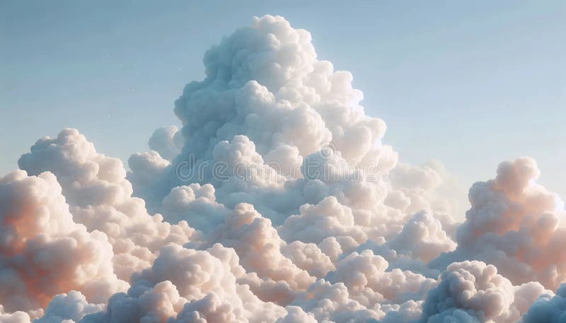 A Cloud Formation Texture, AI Generated Image Stock Photo - Image of ...