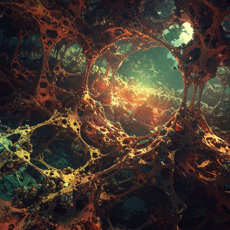 Organic and Complex 3D Structure with Interwoven, Lattice-like ...