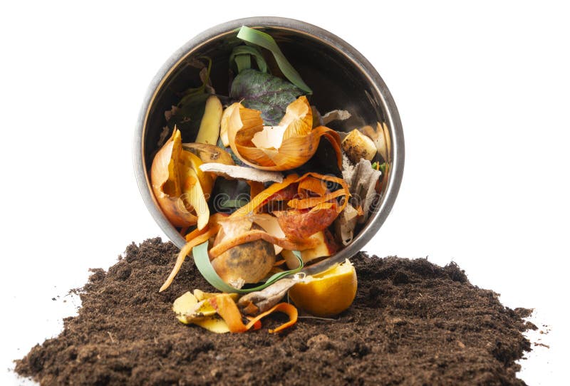 The Organic Compost - Biodegradable Kitchen Waste and Soil Stock Photo ...