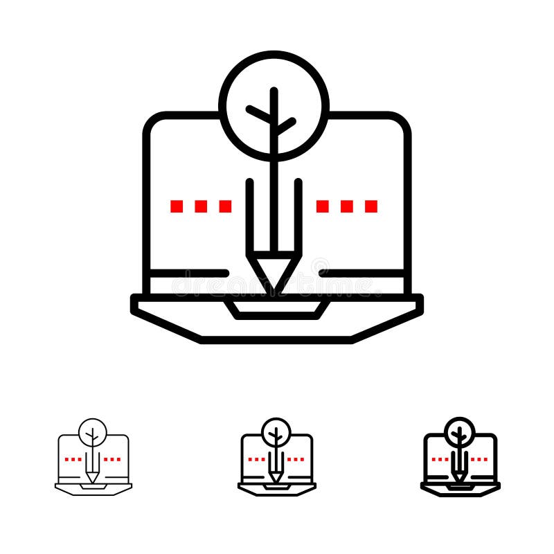 Organic, Content, Organic Content, Digital Bold and Thin Black Line ...