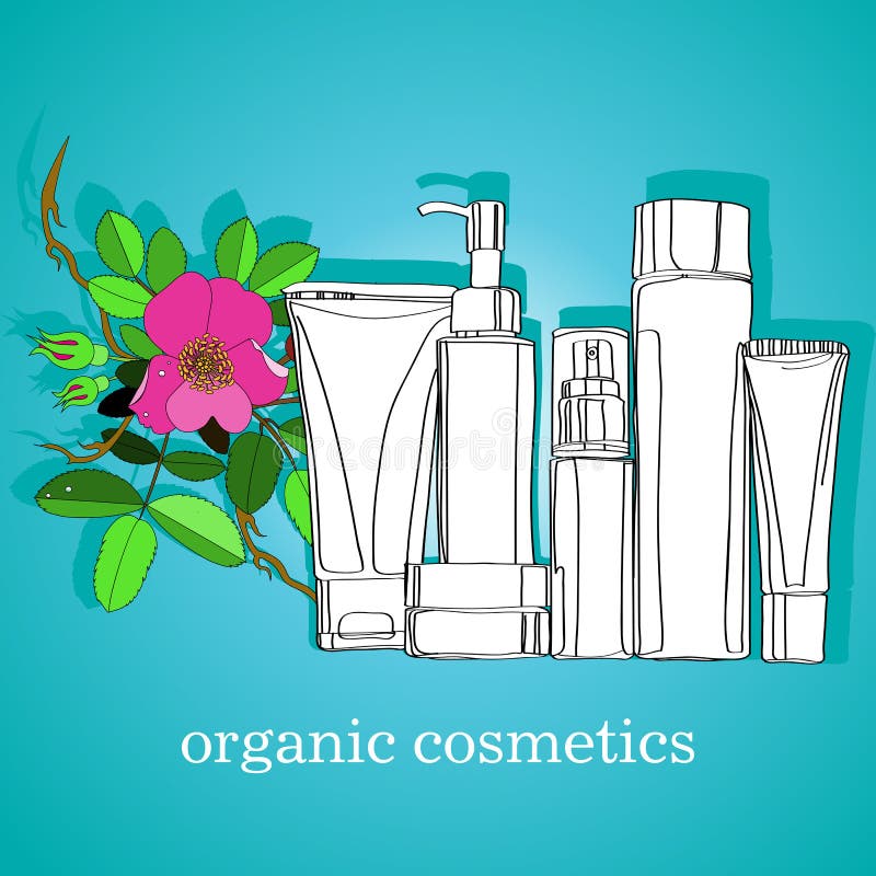 Organic cosmetics stock vector. Illustration of ecologic - 49887815