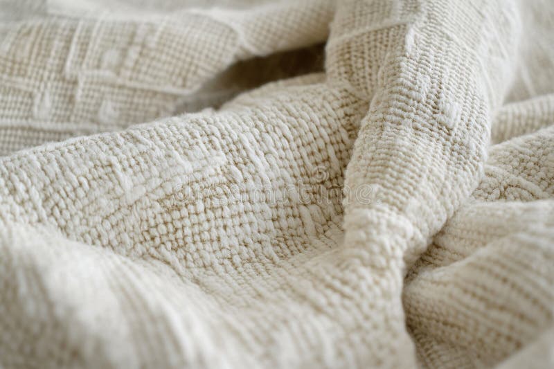 The Organic Cotton Weave Texture Showcases Intricate Thread Patterns in ...
